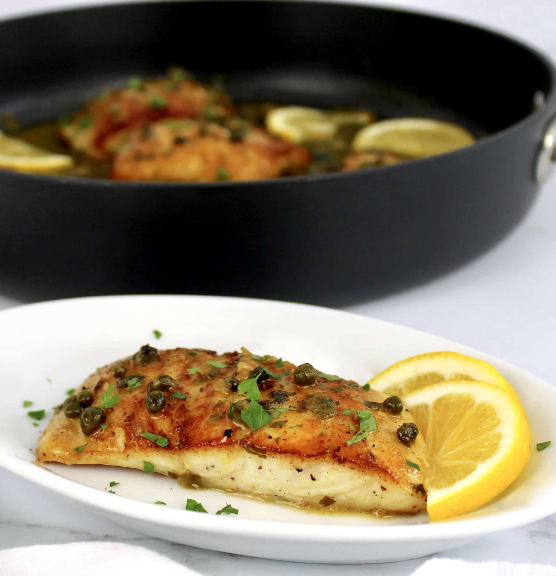 Blackened Caribbean Snapper filet with Lemon Caper Butter - SOFresh Meals